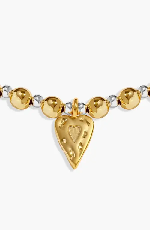 A LITTLES & CO Follow Your Heart' Beaded Bracelet With Charm