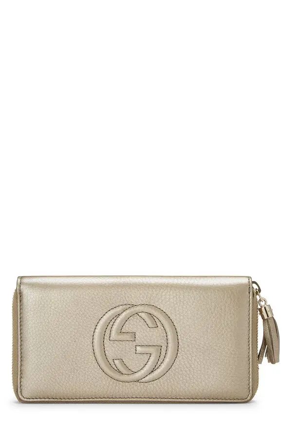 Gucci Soho Zip Around Wallet - Gold