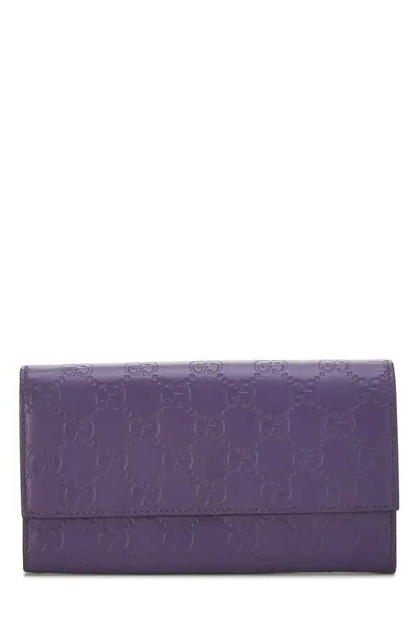 Gucci Ssima Continental Wallet - Purple