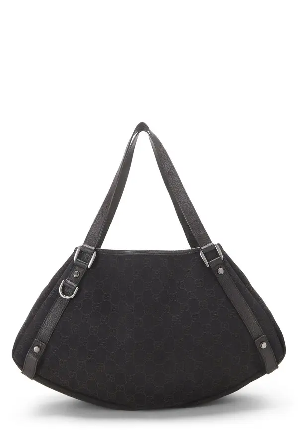 Gucci Gg Monogram Tote Bag - Brown