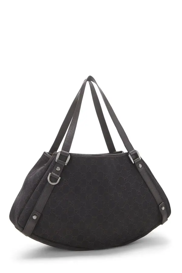 Gucci Gg Monogram Tote Bag - Brown