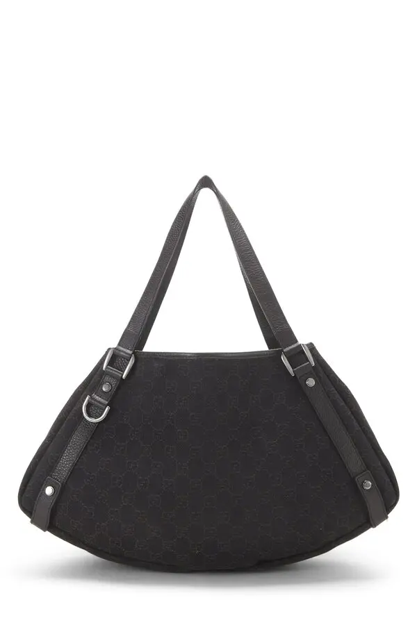 Gucci Gg Monogram Tote Bag - Brown