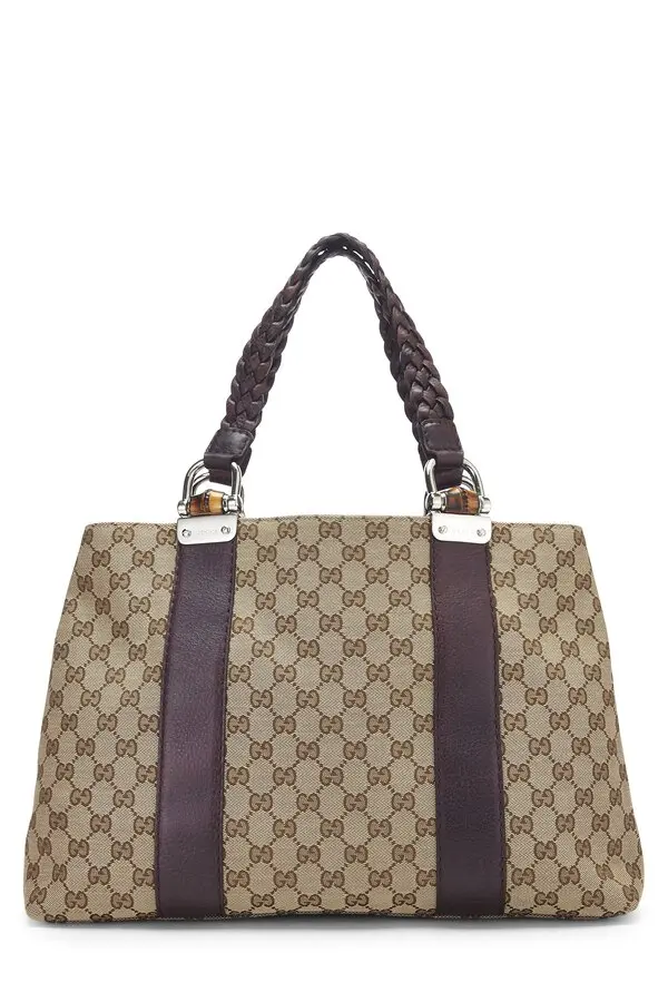 Gucci Original Gg Bamboo Bar Tote