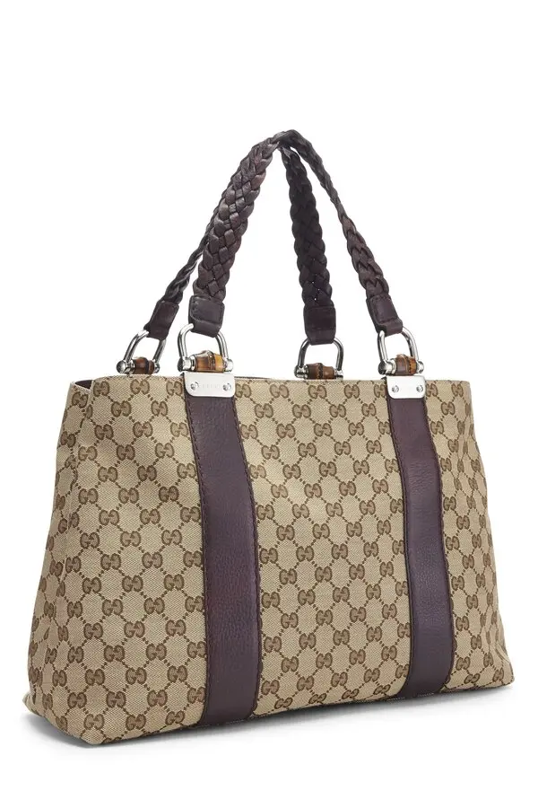 Gucci Original Gg Bamboo Bar Tote