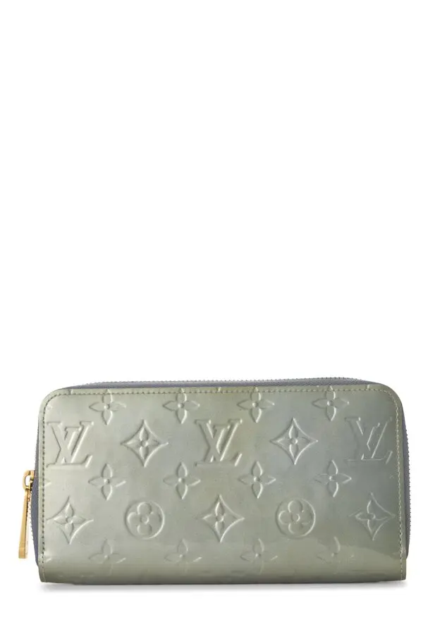 LOUIS VUITTON Blanc Corail Monogram Vernis Zippy Continental Wallet