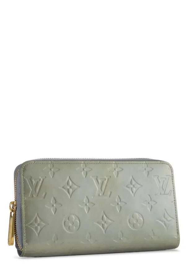 LOUIS VUITTON Blanc Corail Monogram Vernis Zippy Continental Wallet
