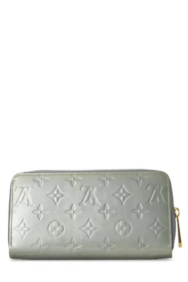 LOUIS VUITTON Blanc Corail Monogram Vernis Zippy Continental Wallet