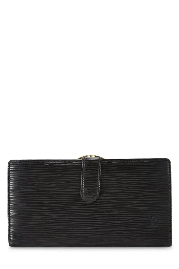 LOUIS VUITTON Epi Contiental Viennois Wallet - Black