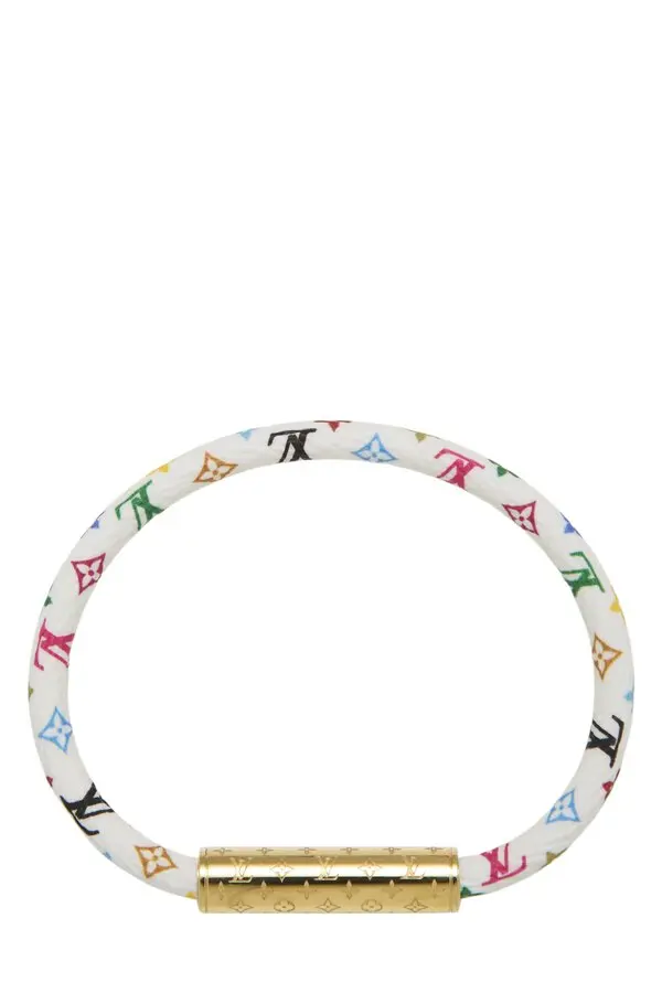 LOUIS VUITTON Takashi Murakami X Multicolore Confidential Bracelet - White