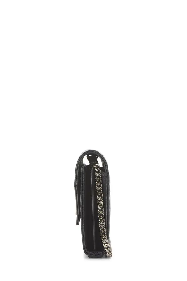 Saint Laurent Grainy Monogram Wallet On Chain