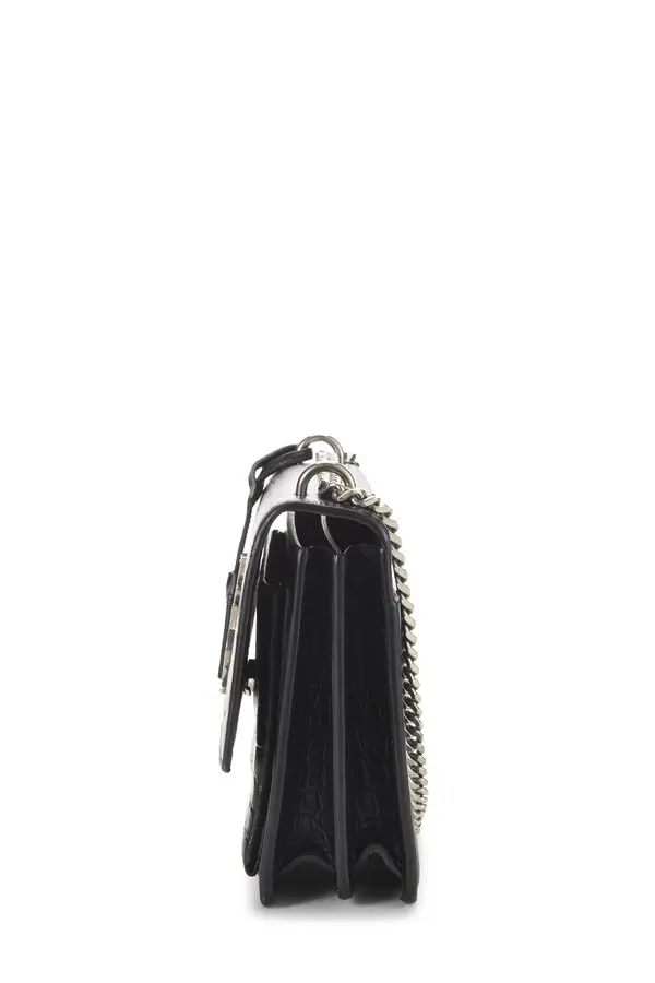 Saint Laurent Embossed Leather Shoulder Bag