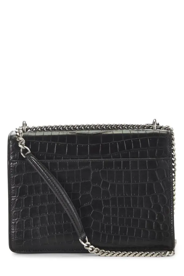 Saint Laurent Embossed Leather Shoulder Bag