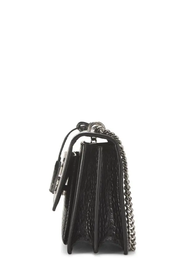 Saint Laurent Embossed Leather Shoulder Bag
