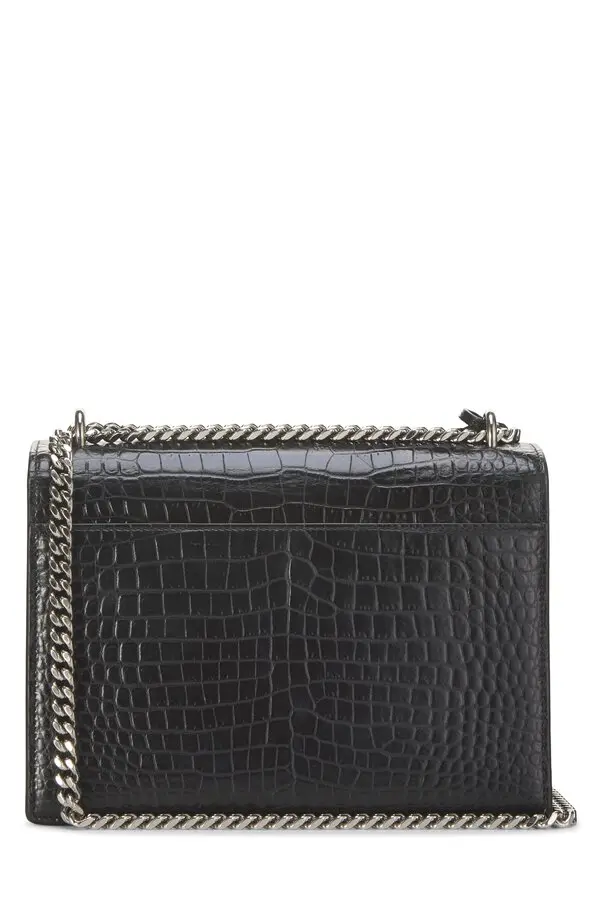 Saint Laurent Embossed Leather Shoulder Bag