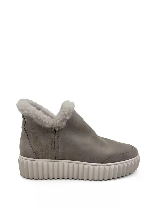 VOILE BLANCHE Luna Shearling-trim Ankle Boots