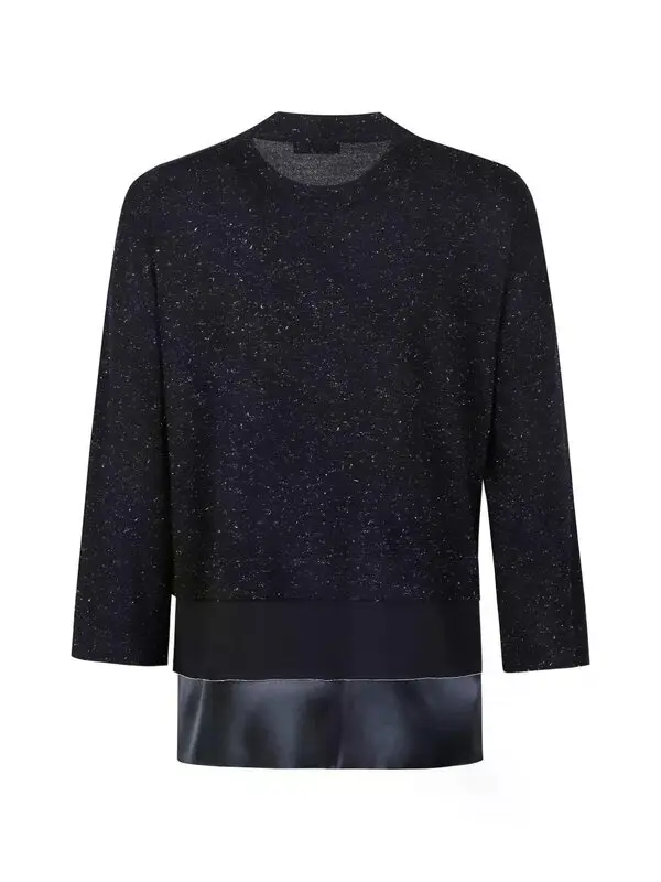 Peserico Layered-effect Lamé-detail Sweater