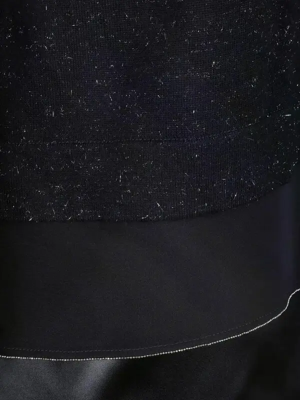 Peserico Layered-effect Lamé-detail Sweater