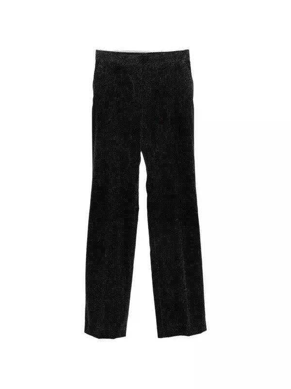 TOM FORD Polka-dot Velvet Trousers - Black