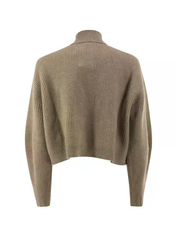 Brunello Cucinelli English Rib-knit Cashmere Cardigan - Brown