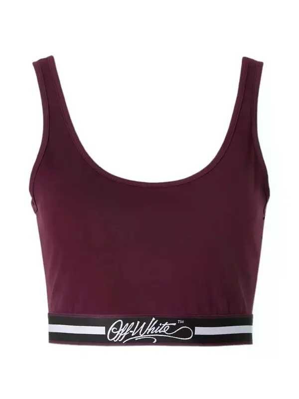 Off-White Logo-underband Crop Top