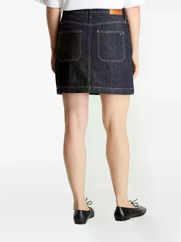 Tommy Hilfiger Button-up Denim Mini Skirt - Blue