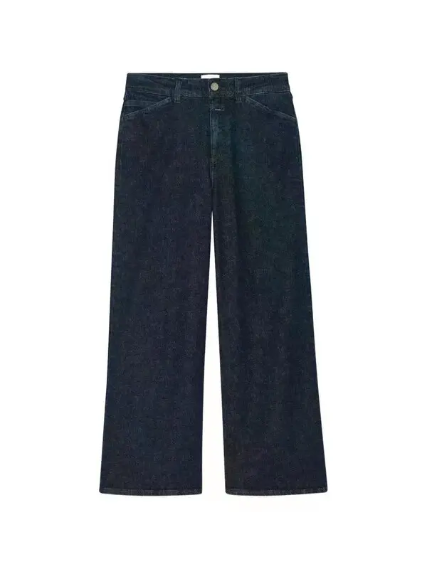 Closed Dark Wash Wide-leg Denim Jeans