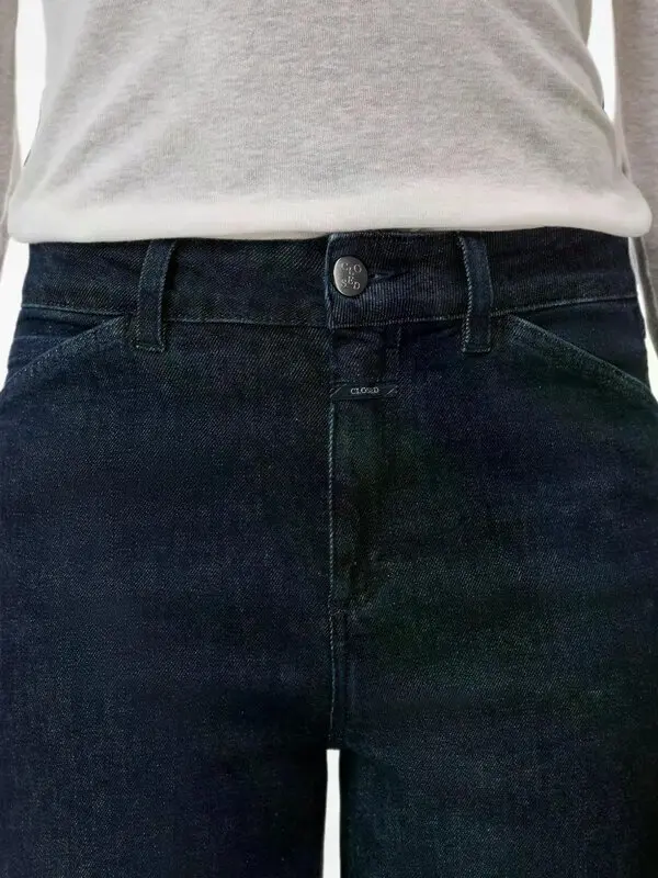 Closed Dark Wash Wide-leg Denim Jeans