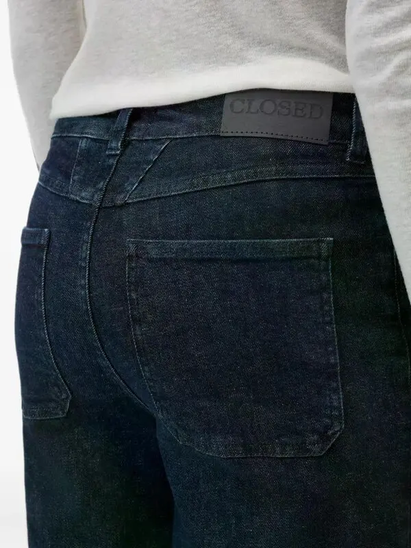 Closed Dark Wash Wide-leg Denim Jeans