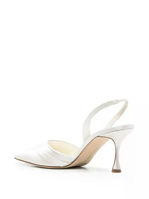 Manolo Blahnik Crystal-embellished Slingback Pumps