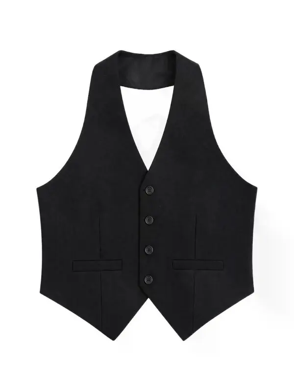 MAISON MARGIELA Halterneck Backless Waistcoat
