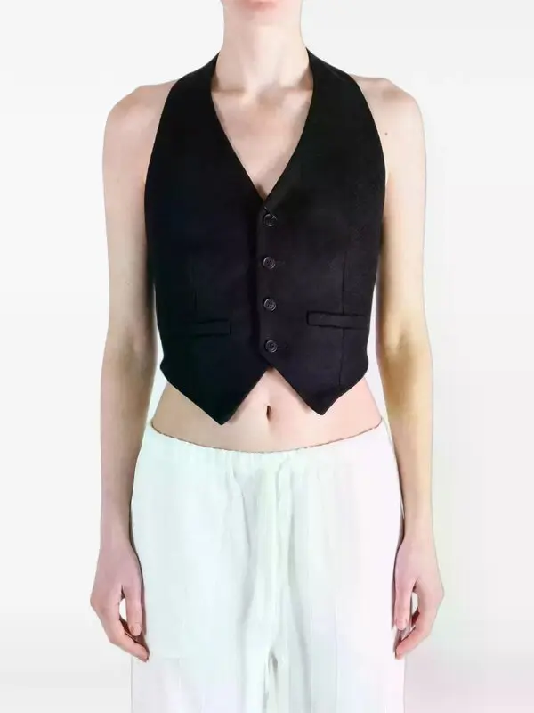MAISON MARGIELA Halterneck Backless Waistcoat