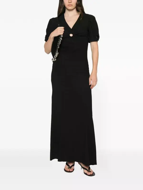 Isabel Marant Étoile Cut-out Puff-sleeve Dress