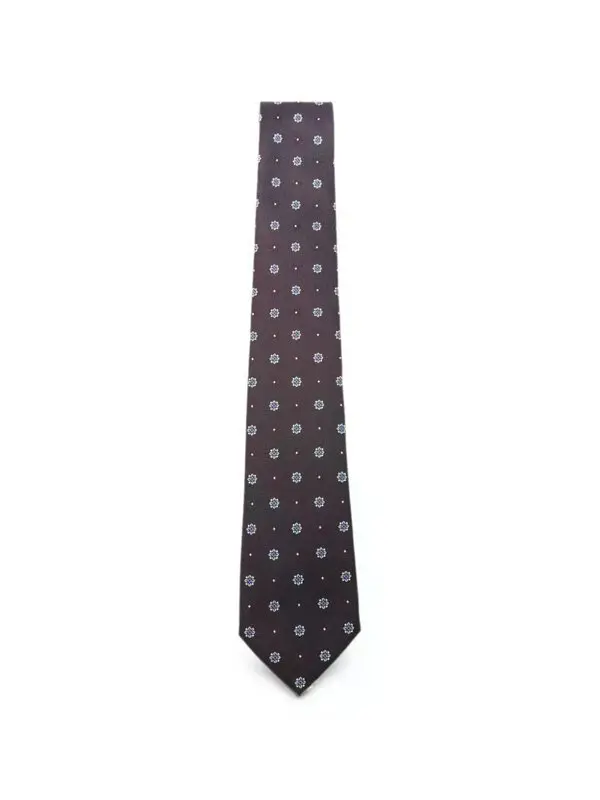 Saint Laurent Jacquard-weave Silk Tie