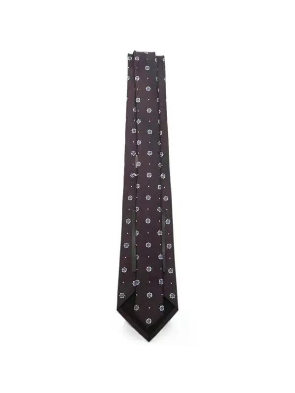 Saint Laurent Jacquard-weave Silk Tie