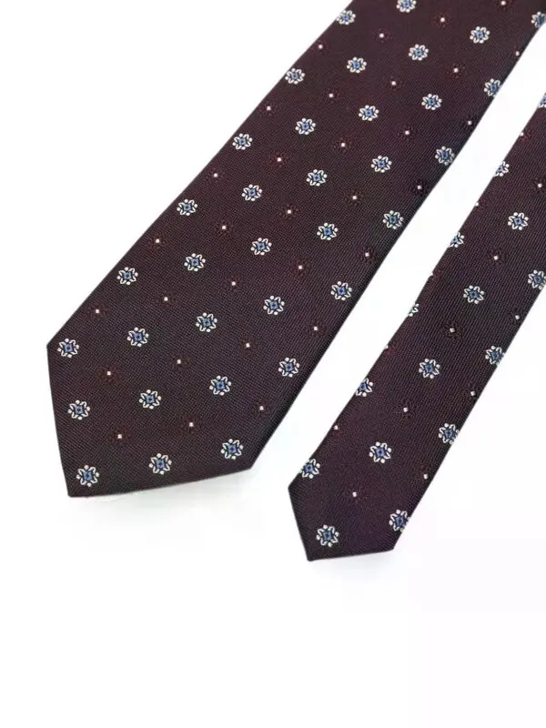 Saint Laurent Jacquard-weave Silk Tie
