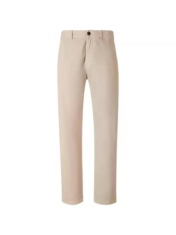Stone Island Stretch Organic Cotton Broken Twill Trousers With 'old' Effect