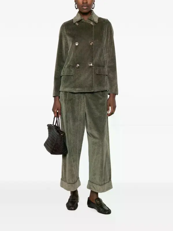 KILTIE Double-breasted Corduroy Blazer