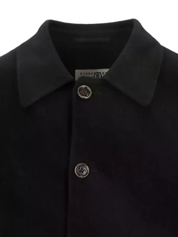 MAISON MARGIELA Double-faced Wool Coat With Shirt Collar