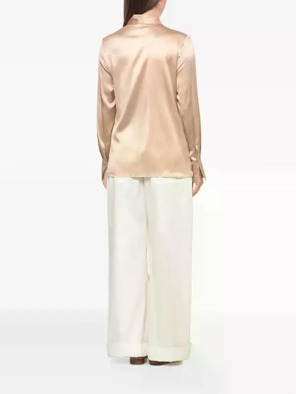 Peserico Satin-finish Long-sleeve Shirt
