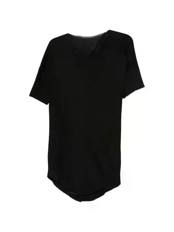 LEON EMANUEL BLANCK Asymmetric Panelled T-shirt - Black