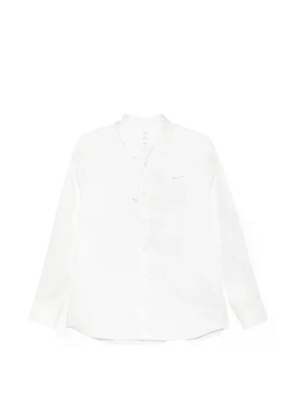POST ARCHIVE FACTION Asymmetric-collar Long-sleeve Shirt