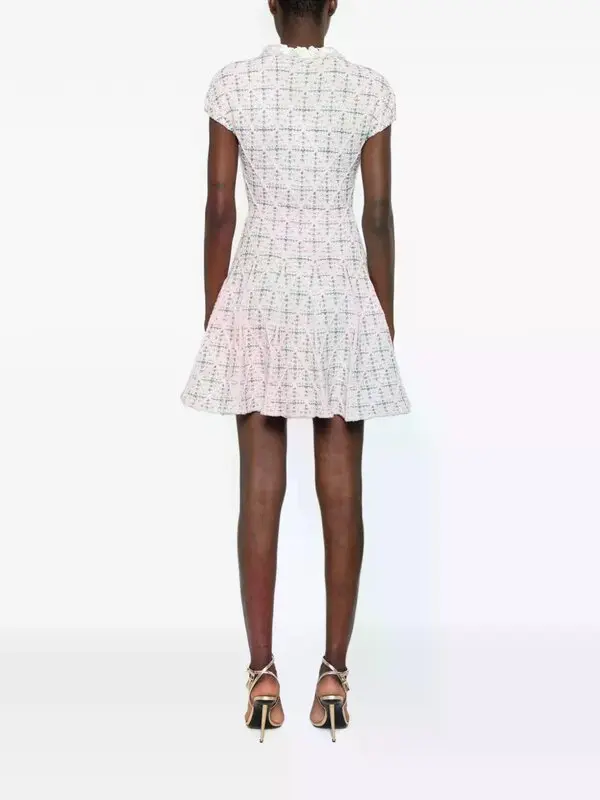 SELF-PORTRAIT Diamond-pattern Mini Dress