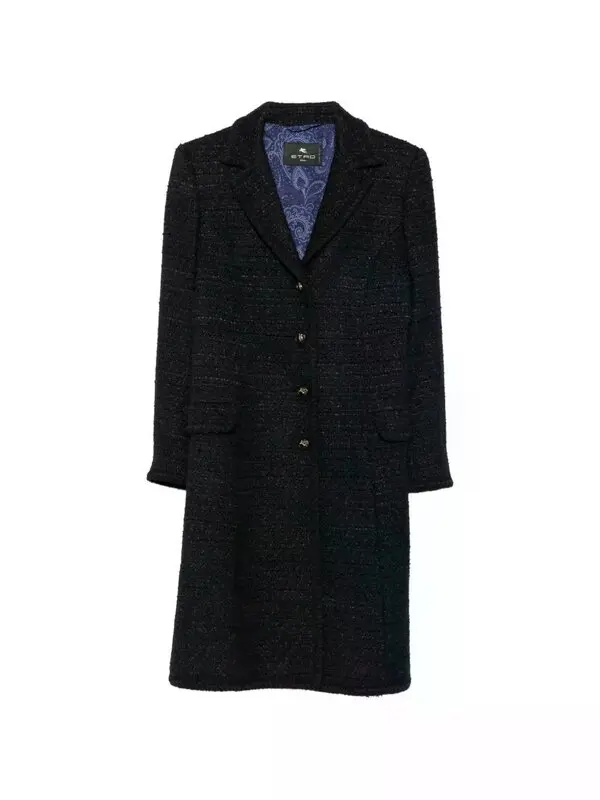 Etro Tweed Notched-lapel Coat
