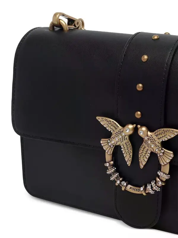 Pinko Love One Leather Shoulder Bag