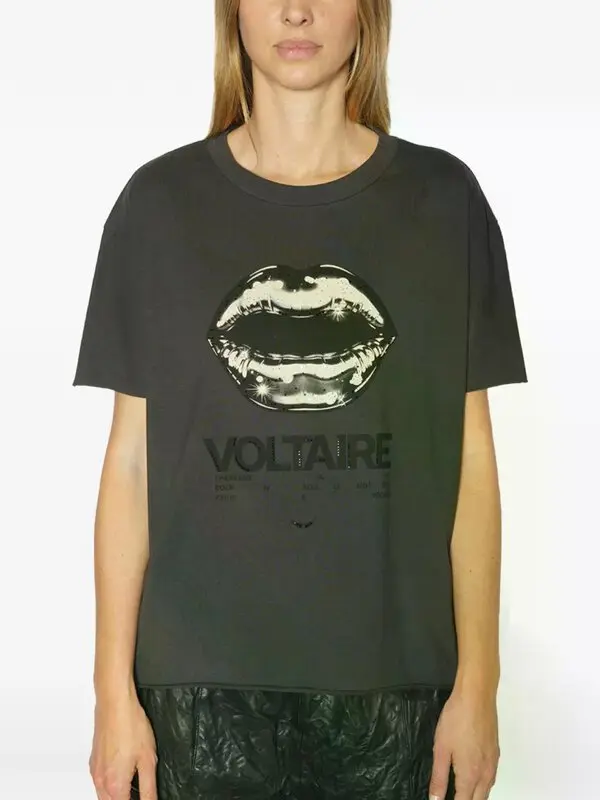 Zadig&Voltaire Tommer Hc Tour Lips-print T-shirt