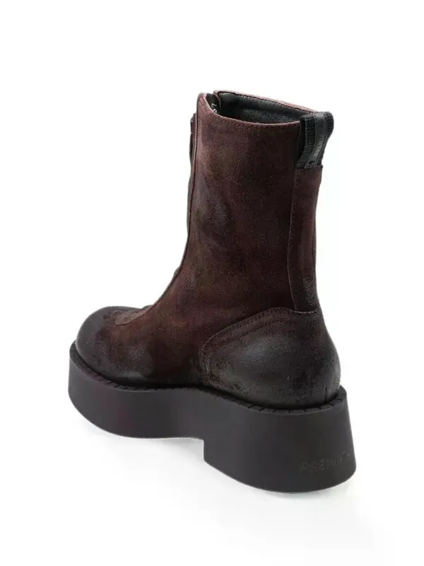 Premiata Suede Platform Ankle Boots