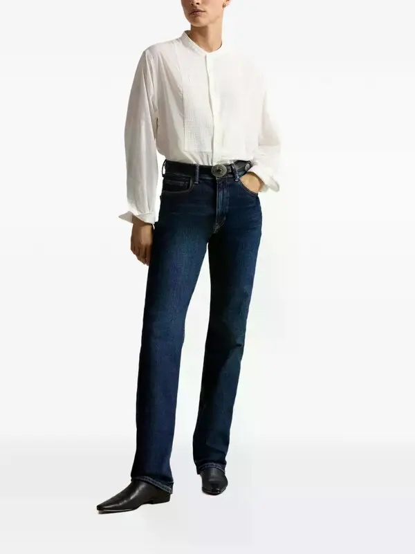 Polo Ralph Lauren Bib-front Band-collar Shirt