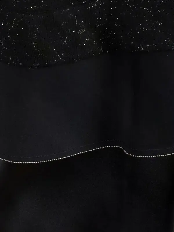 Peserico Layered Metallic-knit Sweater