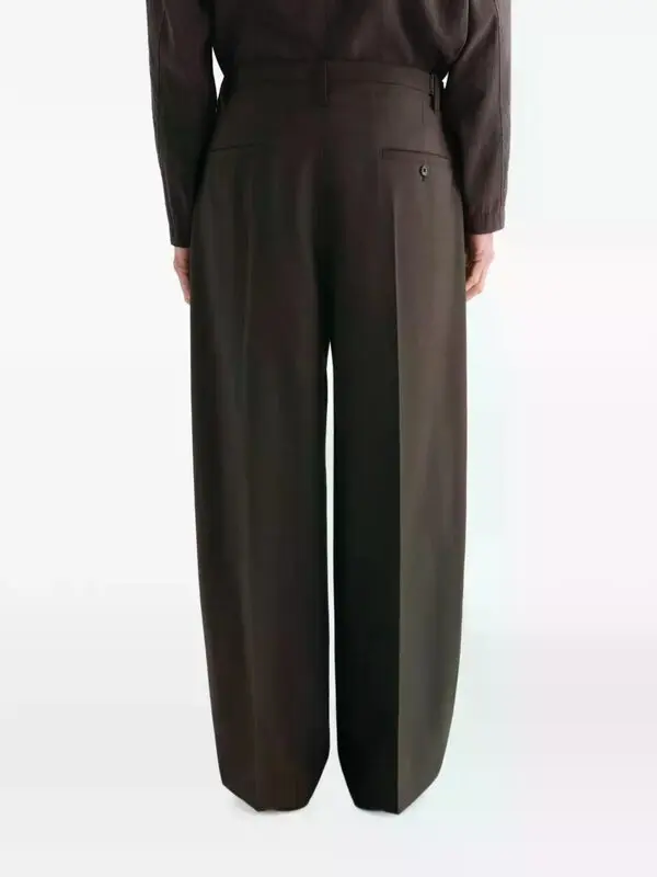 LEMAIRE Single-pleat Tailored Trousers In Tropical Wool Blend