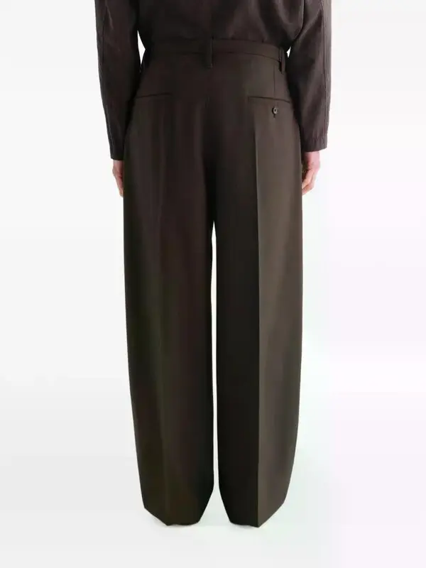 LEMAIRE Single-pleat Tailored Trousers In Tropical Wool Blend